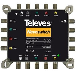 Rozgałęźniki i multiswitche do TV-SAT, Producent: Televes - Ranking ...
